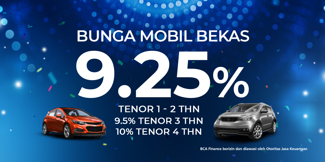 Promo Bunga Murah Mobil Bekas - BCA Finance